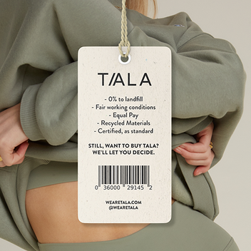 We are TALA. Activewear you'll feel good in, and good about.