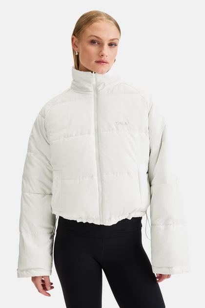 COCOON T LOGO REVERSIBLE PUFFER JACKET – TALA